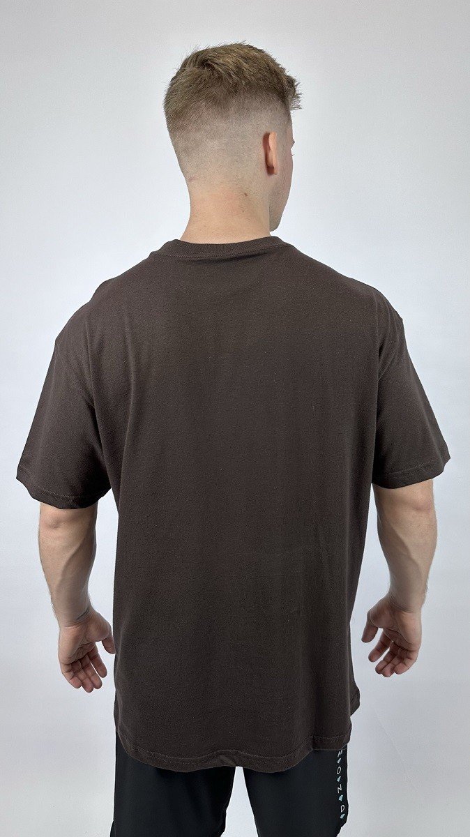 Camiseta Grizzly Masculina Script Logo Marrom